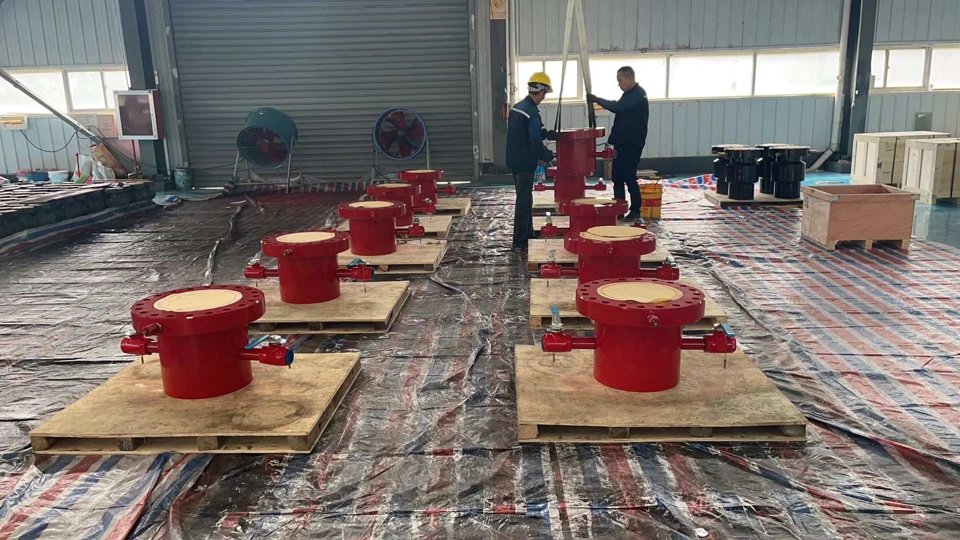 The production of wellhead before Spring Festival