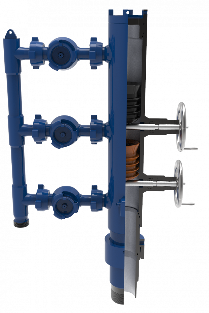 Double plug cementiing head