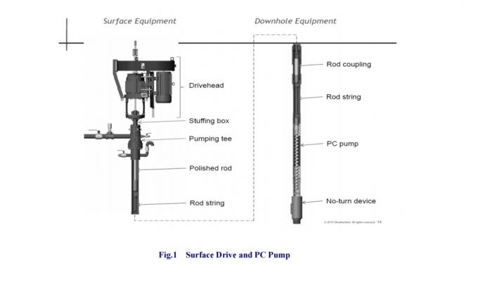 Api Submersible Screw Pump PCP Progressive Cavity Pump With Motor Drive ...
